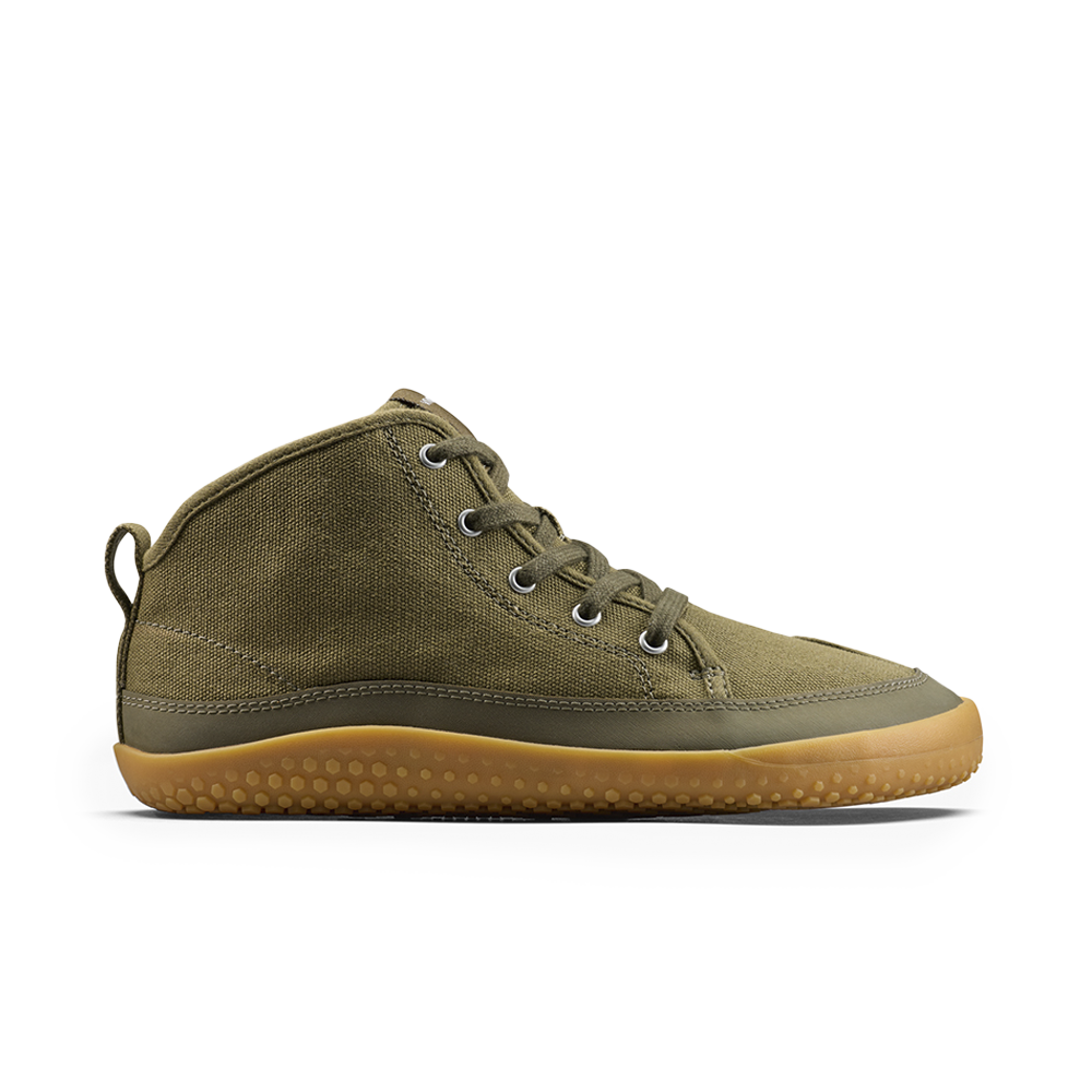 Gobi Utility Juniors Dark Olive | Vivobarefoot NZ